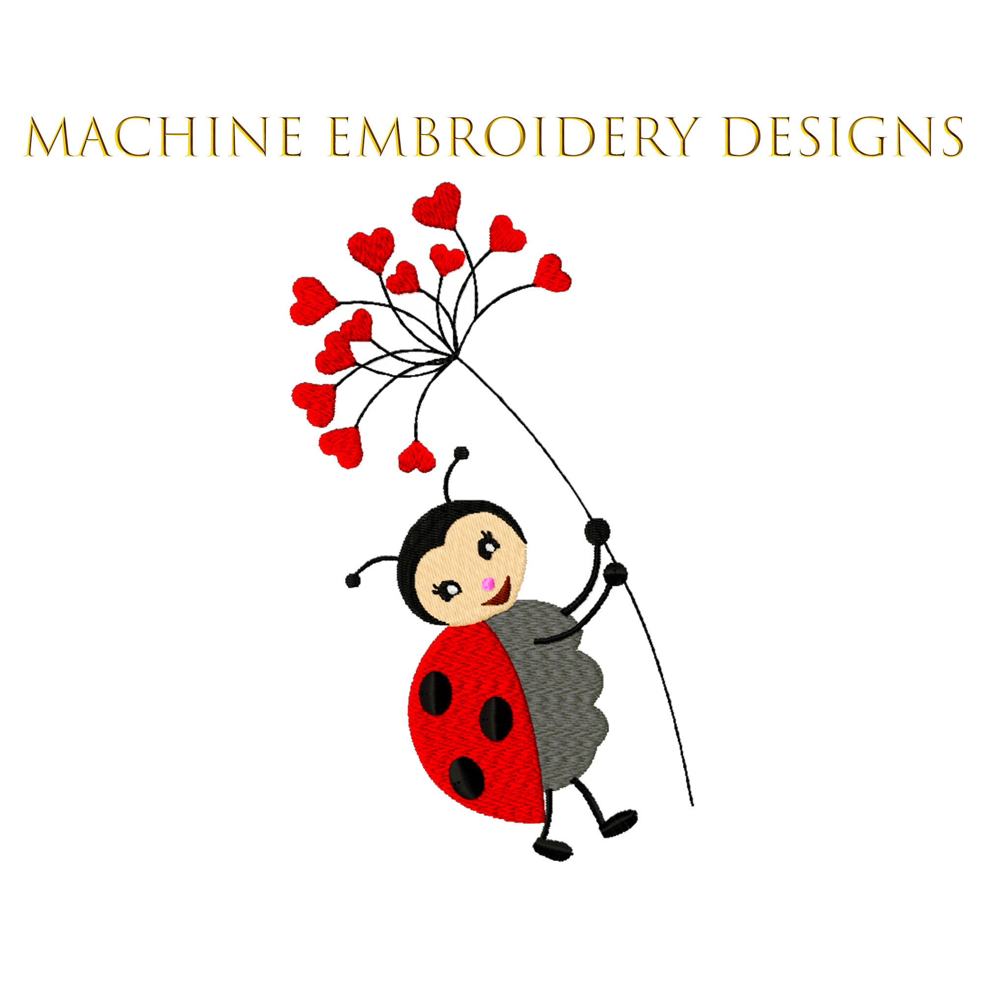 Ladybug Embroidery embroidery Designsanimal - Etsy