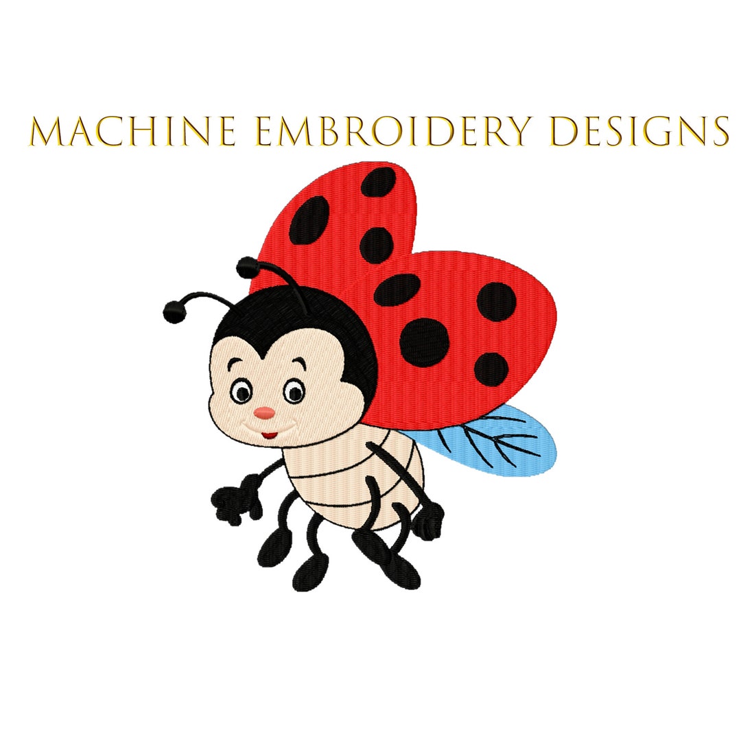 Ladybug Machine Embroidery,personalized Embroidery Gifts, Embroidery ...
