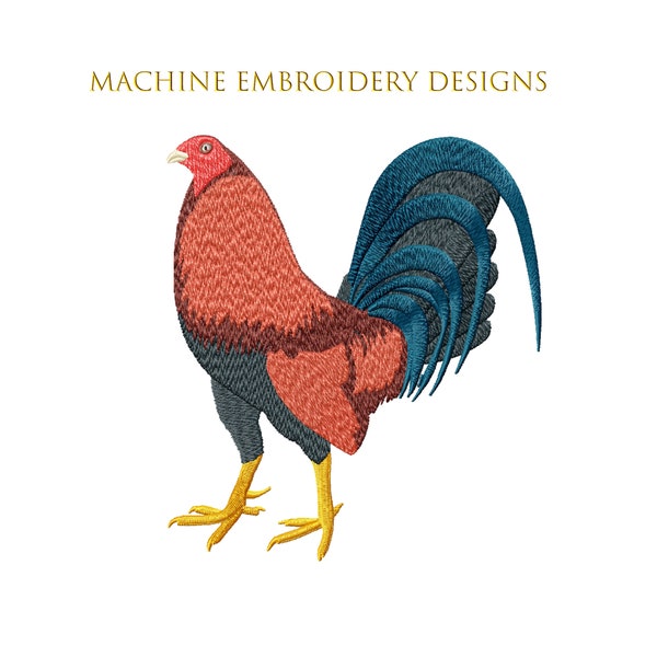 Rooster Embroidery Designs - Etsy