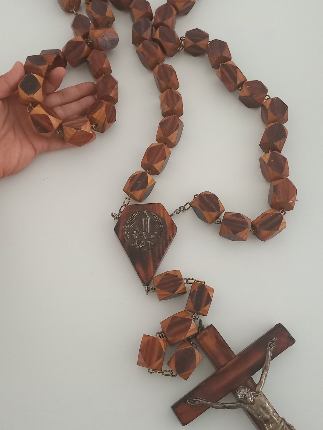 Vintage Our Lady of Fatima, From Fatima Shrine in Portugal | Wood ...