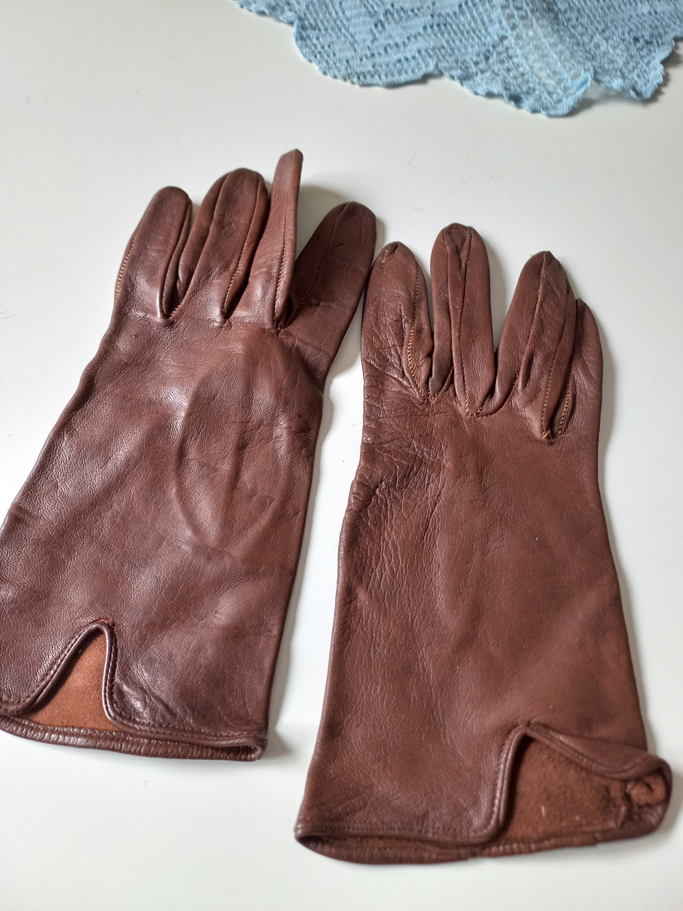 Vintage Gloves, 1940s Genuine Leather Gloves - Etsy