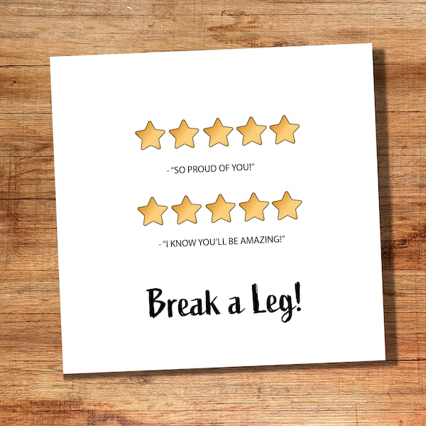 Break a Leg - Etsy
