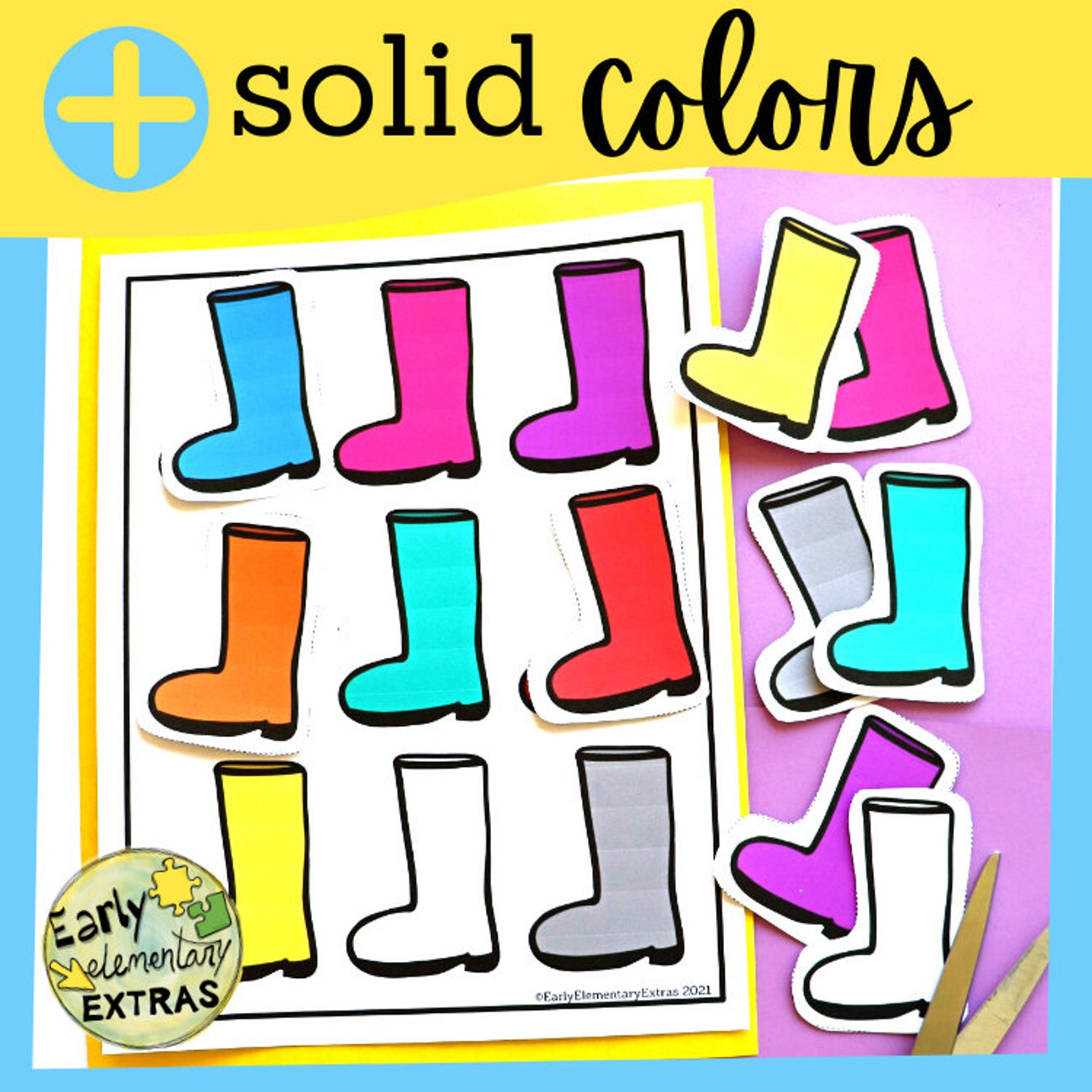 Color Matching Printable for Toddlers, Matching Busy Book Pages ...
