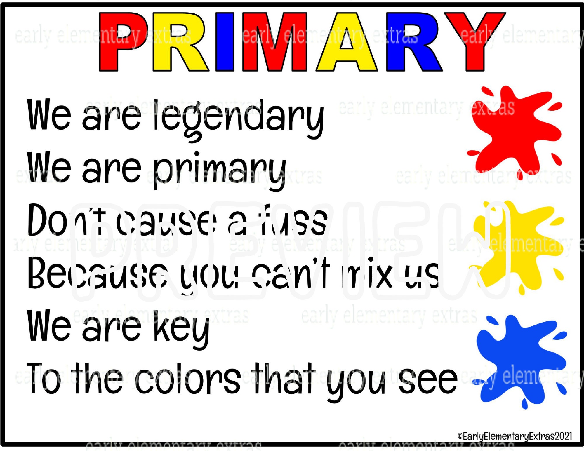 Color Mixing Printables, Worksheets, Charts, Mixing Mats, Primary ...