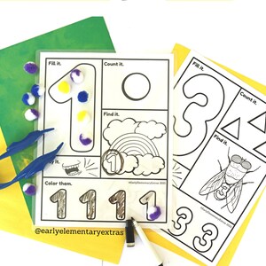 Numbers 1-20 Learning Mats for Counting to 20 With Play Dough and ...