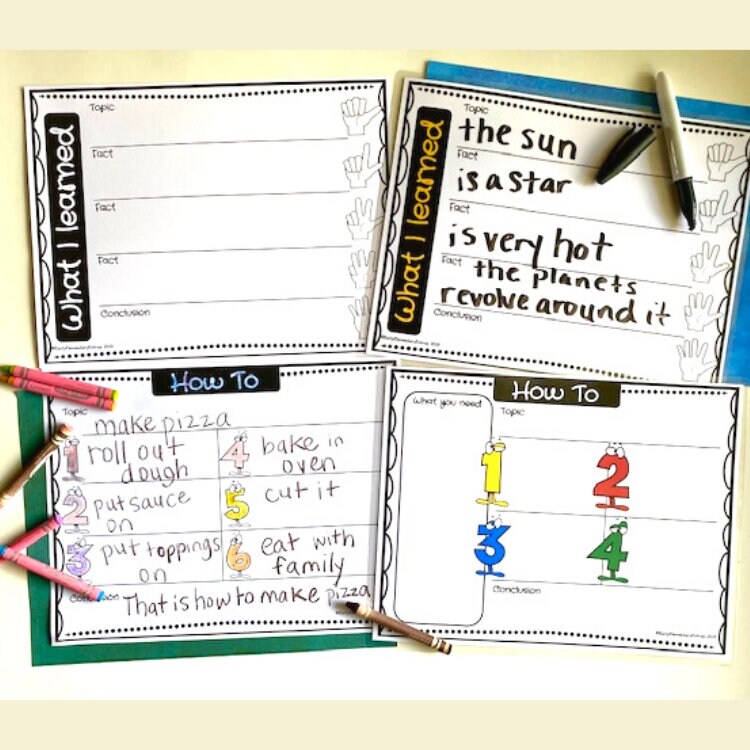Graphic Writing Organizers, Paragraph Planners, Writing Planner for ...