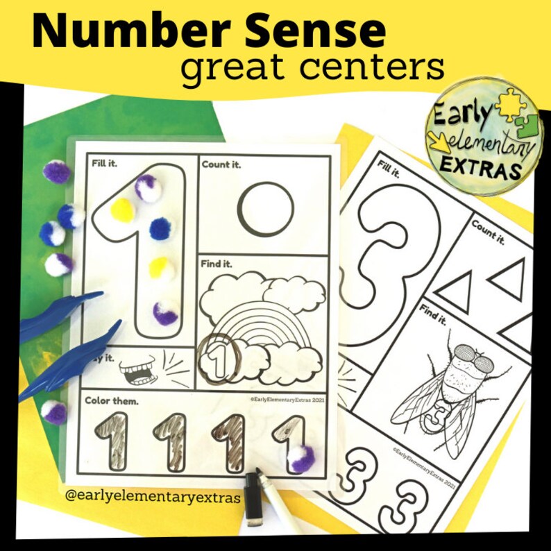 Numbers 1-20 Learning Mats for Counting to 20 With Play Dough and ...
