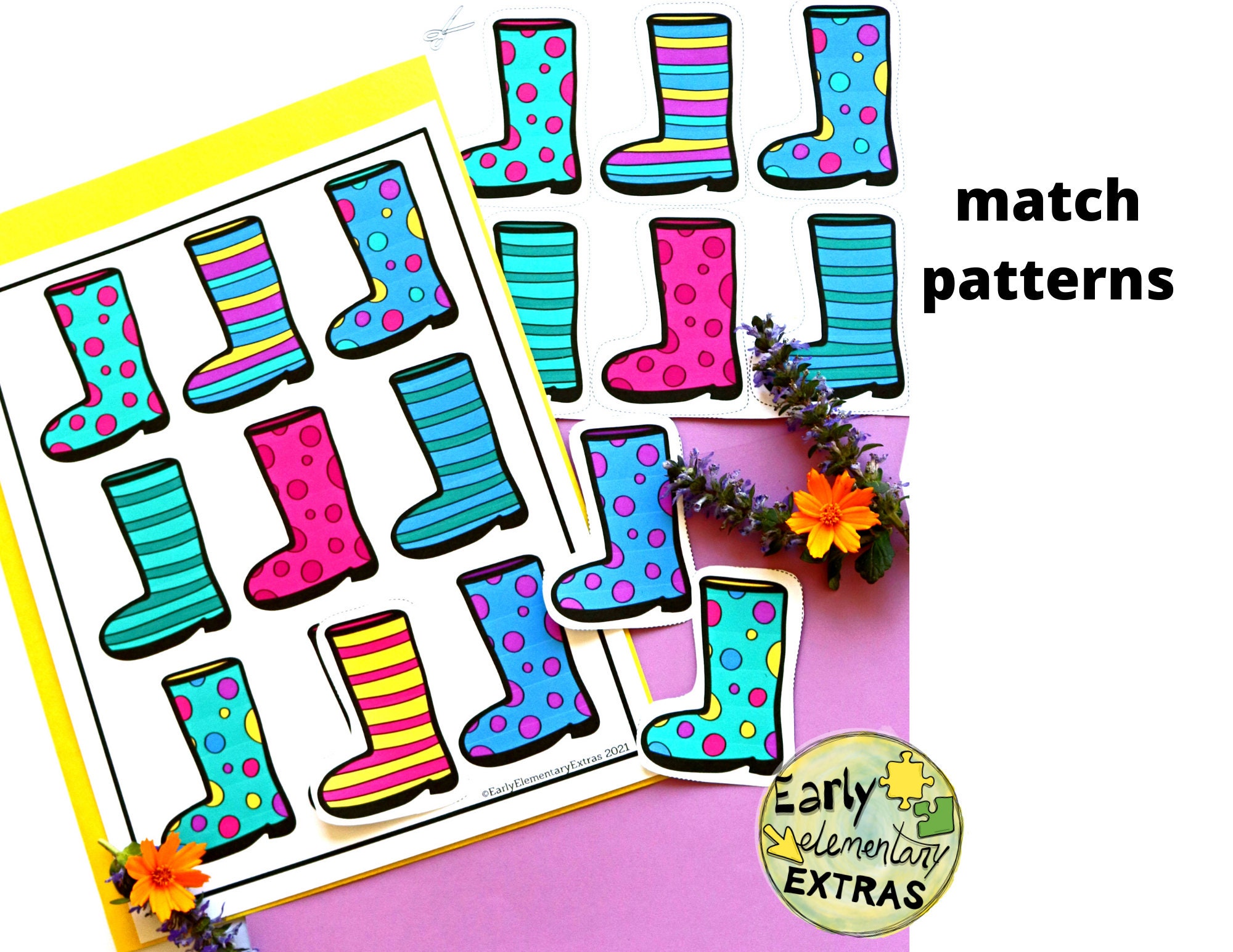 Color Matching Printable for Toddlers, Matching Busy Book Pages ...