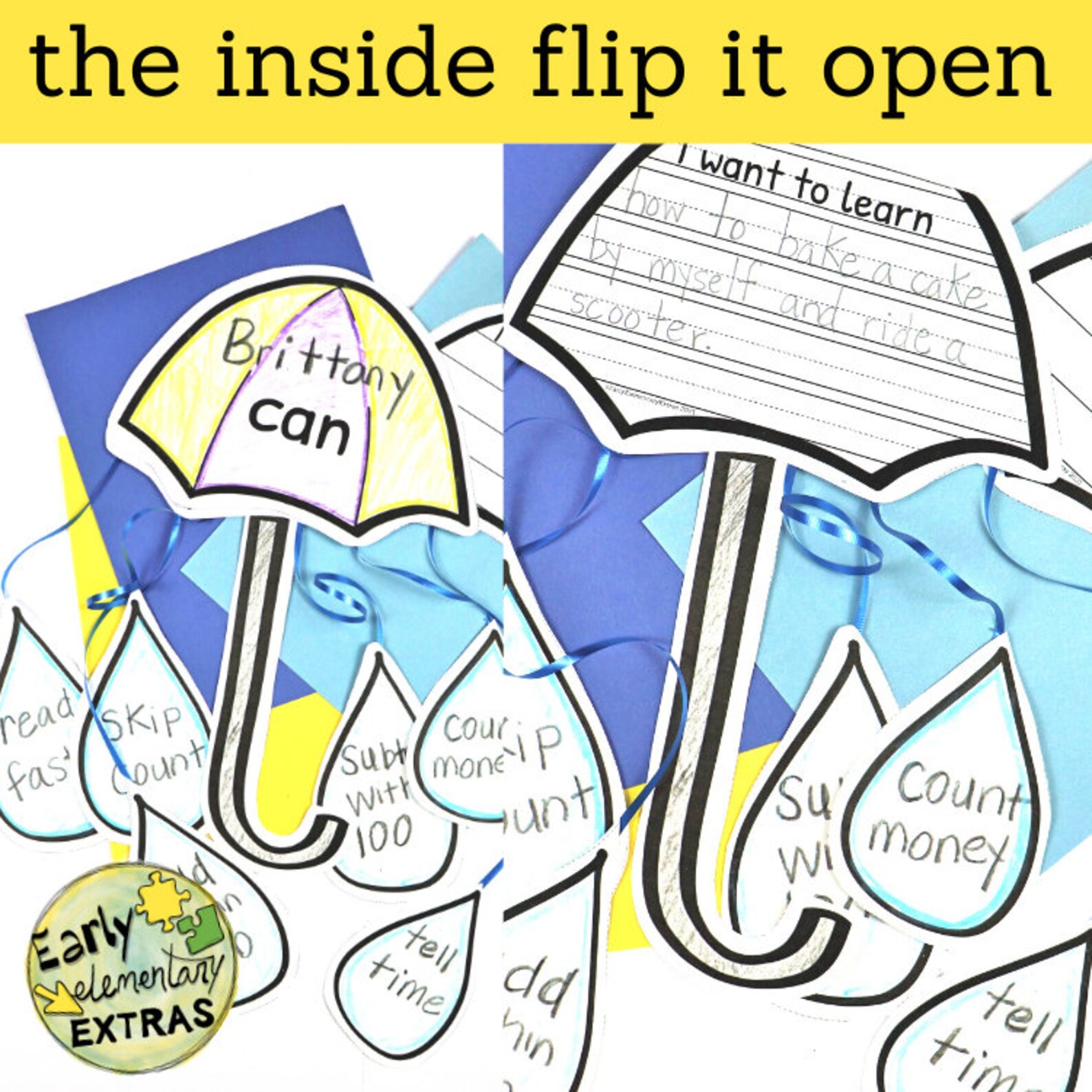 Craft for Kids Printable, Spring Writing Craft, Growth Mindset Writing ...