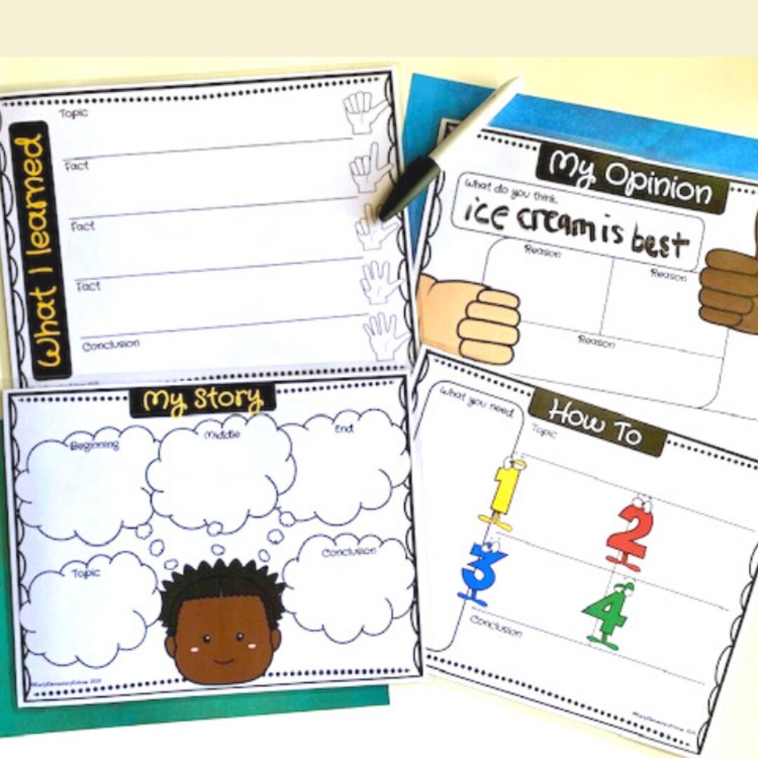 Graphic Writing Organizers, Paragraph Planners, Writing Planner for ...