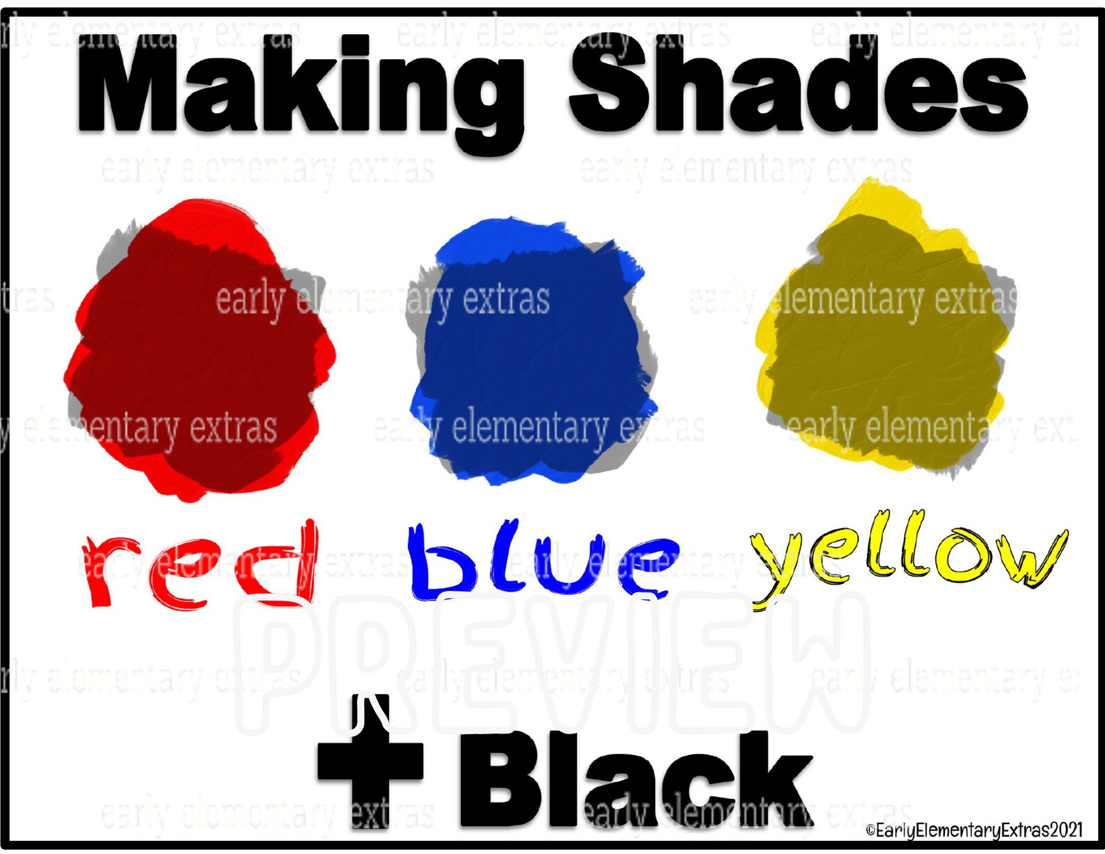 Color Mixing Printables, Worksheets, Charts, Mixing Mats, Primary ...