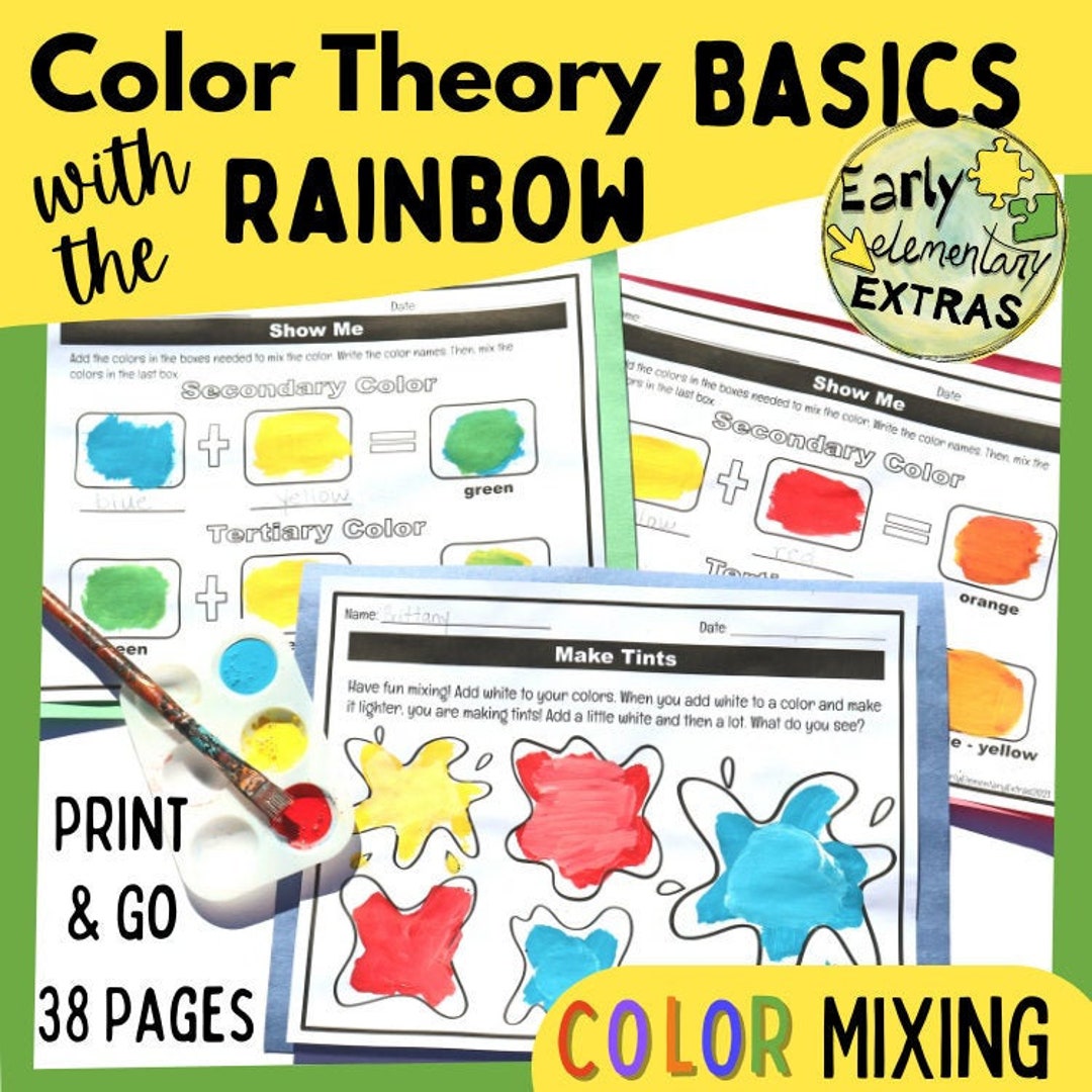 Color Mixing Printables, Worksheets, Charts, Mixing Mats, Primary ...