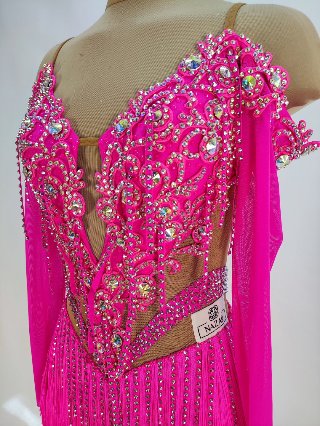 Bright Pink: Rhythm & Latin Ballroom Dress. - Etsy
