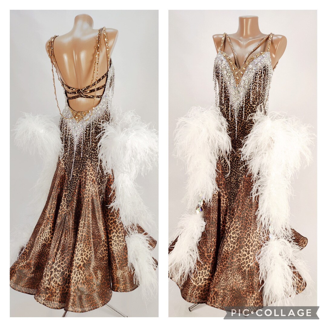 Wild One___animal Print Smooth Competition Ballroom Dance Dress for ...