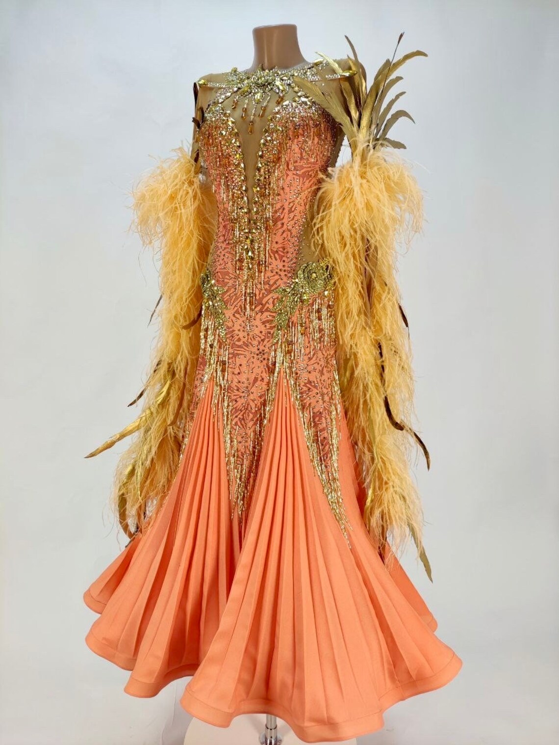 Fire Dance - Ballroom Dance Dress. Custom Made Ballgown for Standard ...