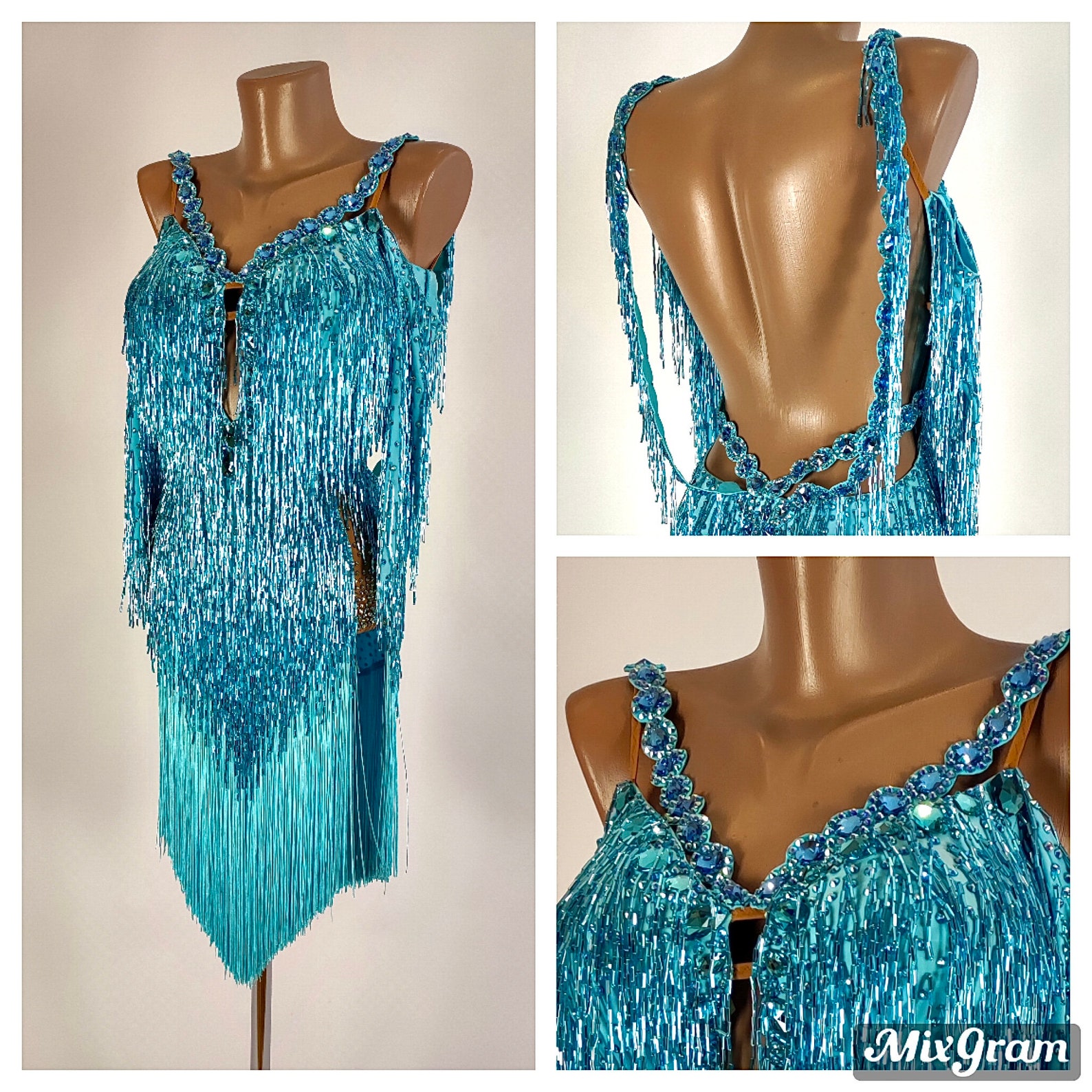 Rhythm & Latin Dress. Ballroom Dance Dress for Standard. Custom Made - Etsy