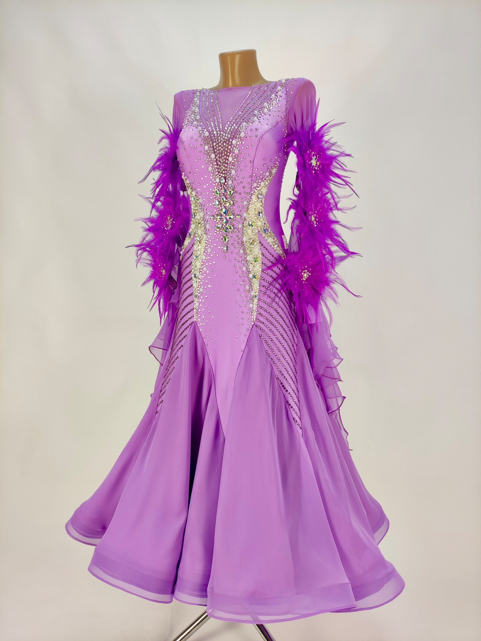 Ballroom Dance Dress. Custom Made Ballgown for Standard / Smooth With ...