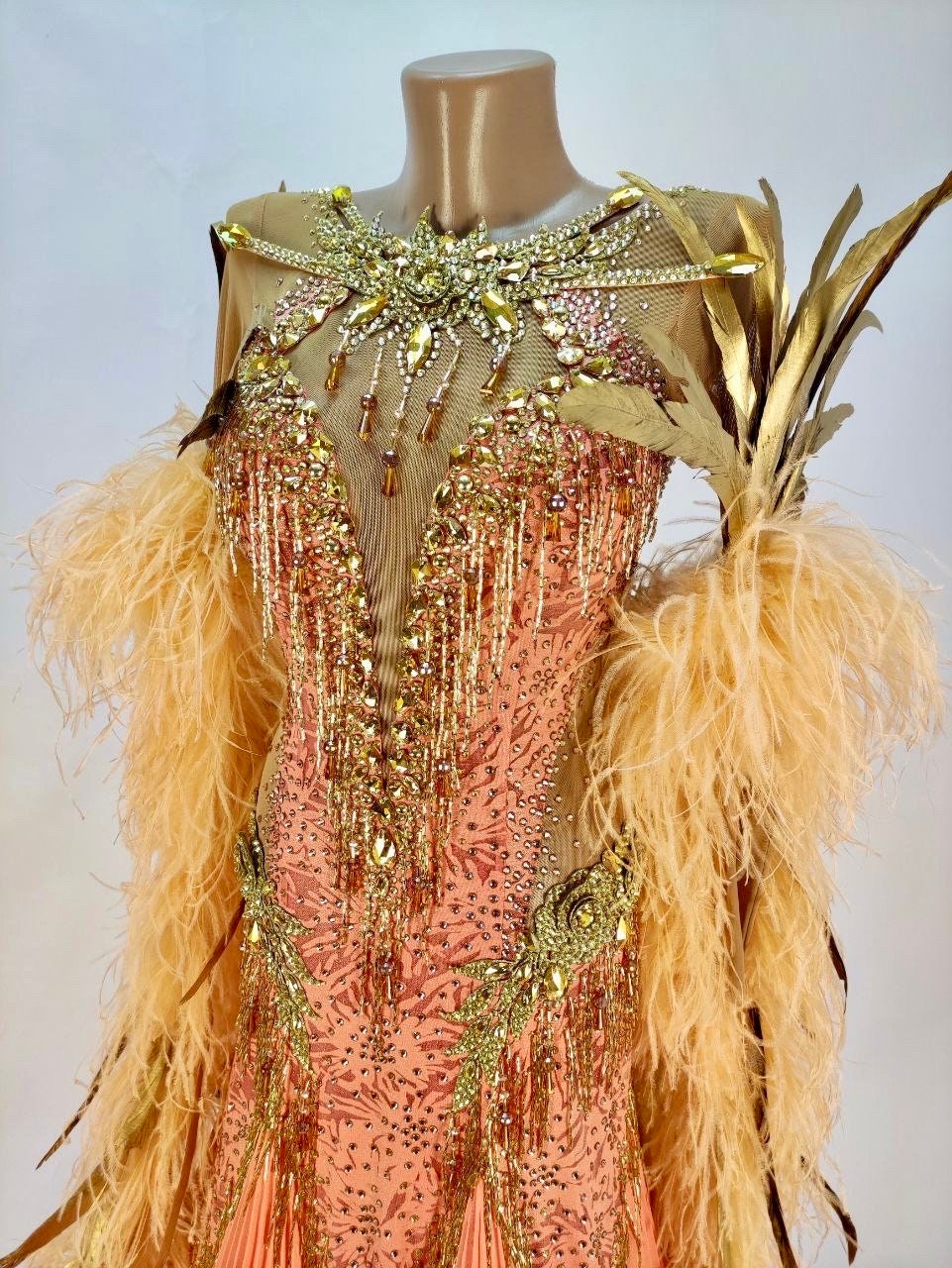 Fire Dance - Ballroom Dance Dress. Custom Made Ballgown for Standard ...