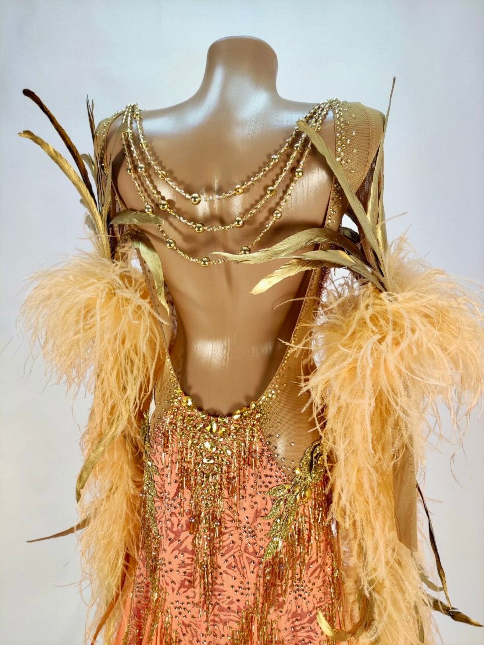 Fire Dance - Ballroom Dance Dress. Custom Made Ballgown for Standard ...