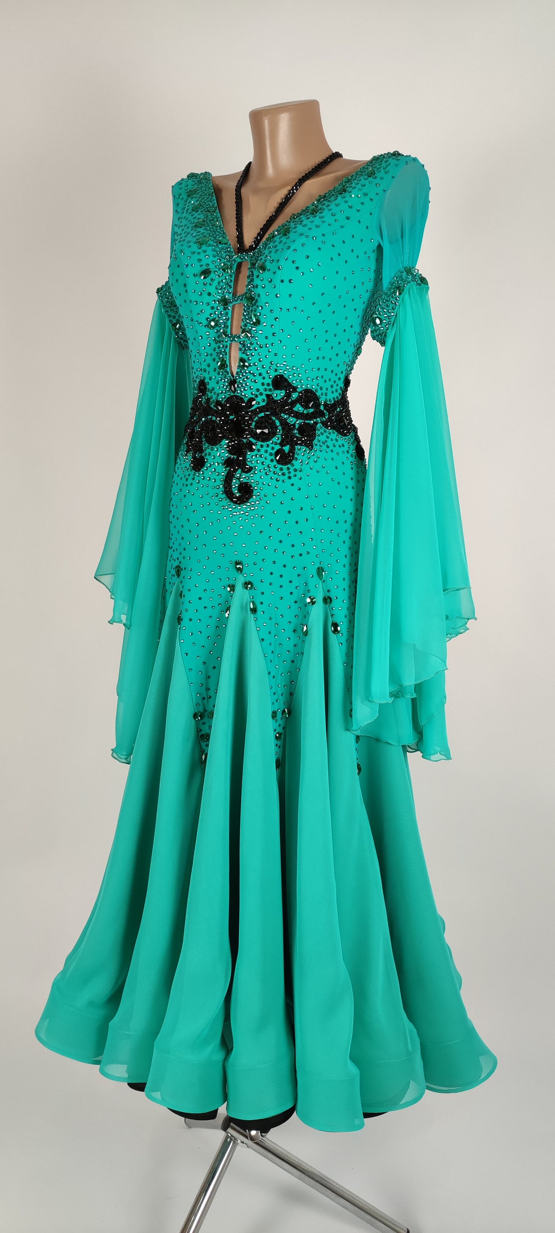 Ballroom Dance Dress. Custom Made Ballgown for Standard / Smooth With ...