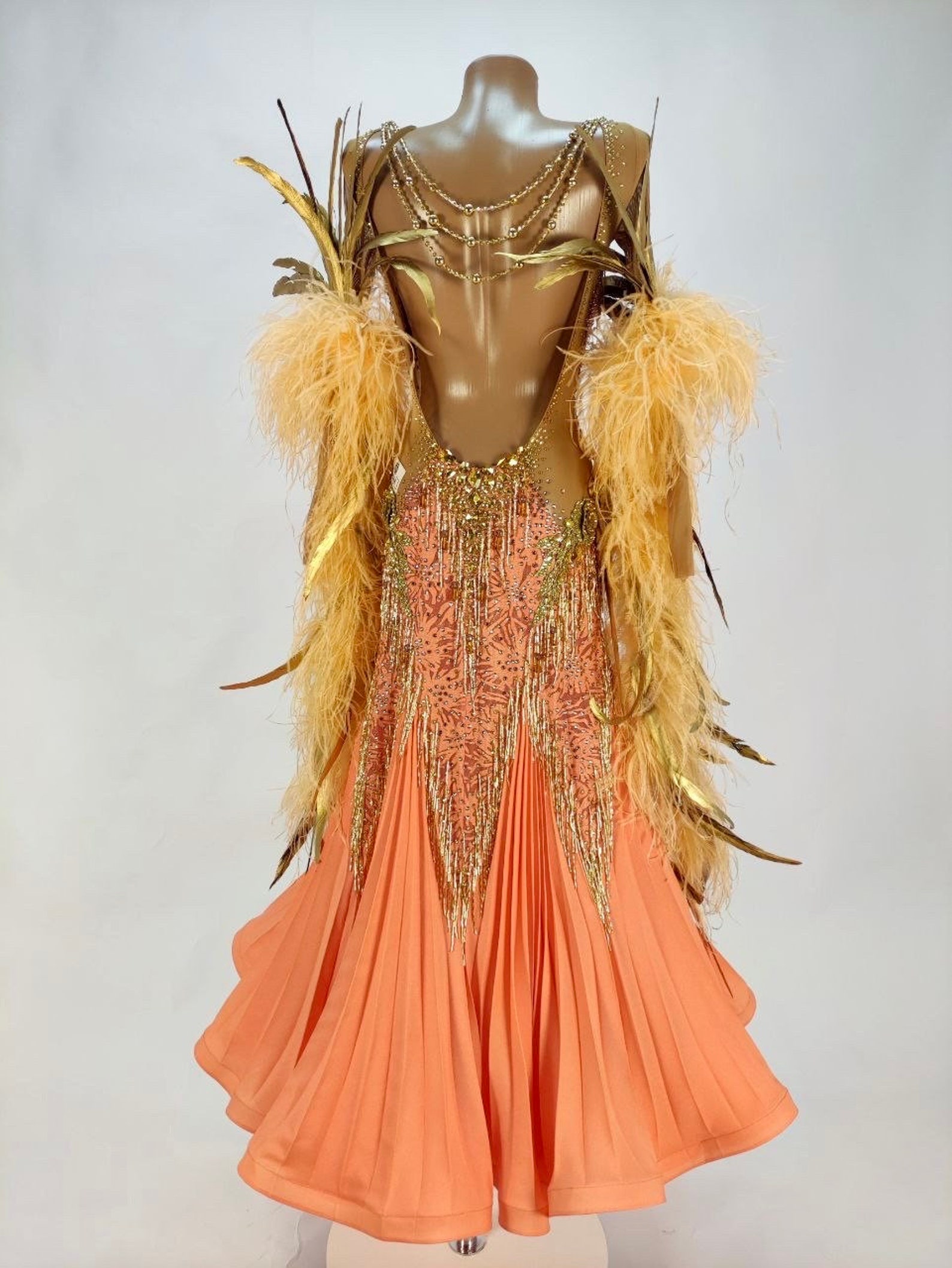 Fire Dance - Ballroom Dance Dress. Custom Made Ballgown for Standard ...