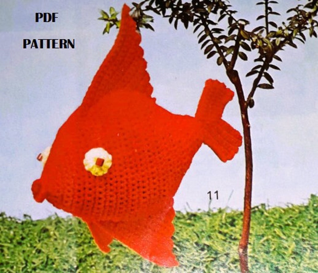 Crochet Goldfish Amigurumi Vintage Pattern Animal Crochet Pattern - Etsy
