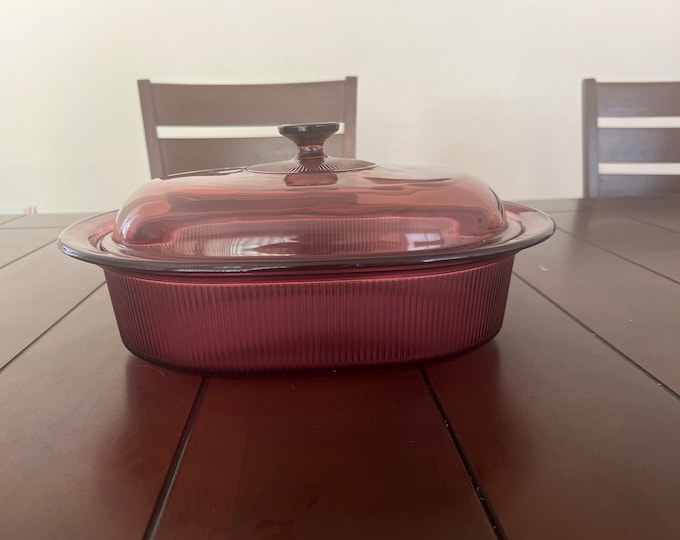 Corning Ware Visions Cranberry V-34 - Etsy