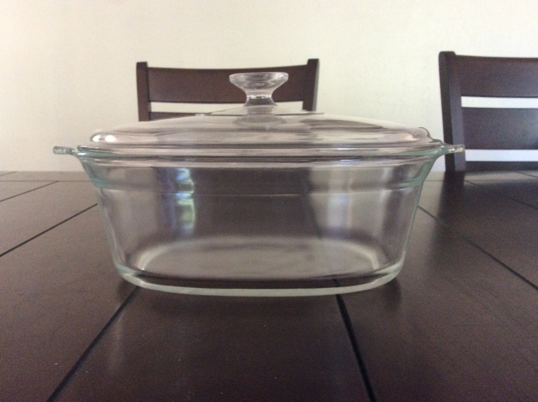 Vintage Pyrex 703 Clear Oval Roaster - Etsy