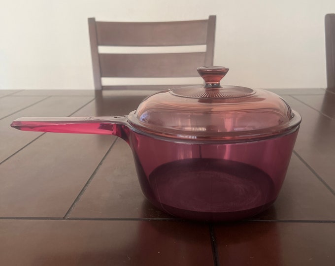 Vision Corning Fireside Brown 1.5L Sauce Pot W/ Lid / Vintage Corning ...