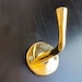 Solid Brass Hook • Heavy-duty Wall Hooks • Brass Home Decor • Brass Clothes Hook • Brass Robe ...