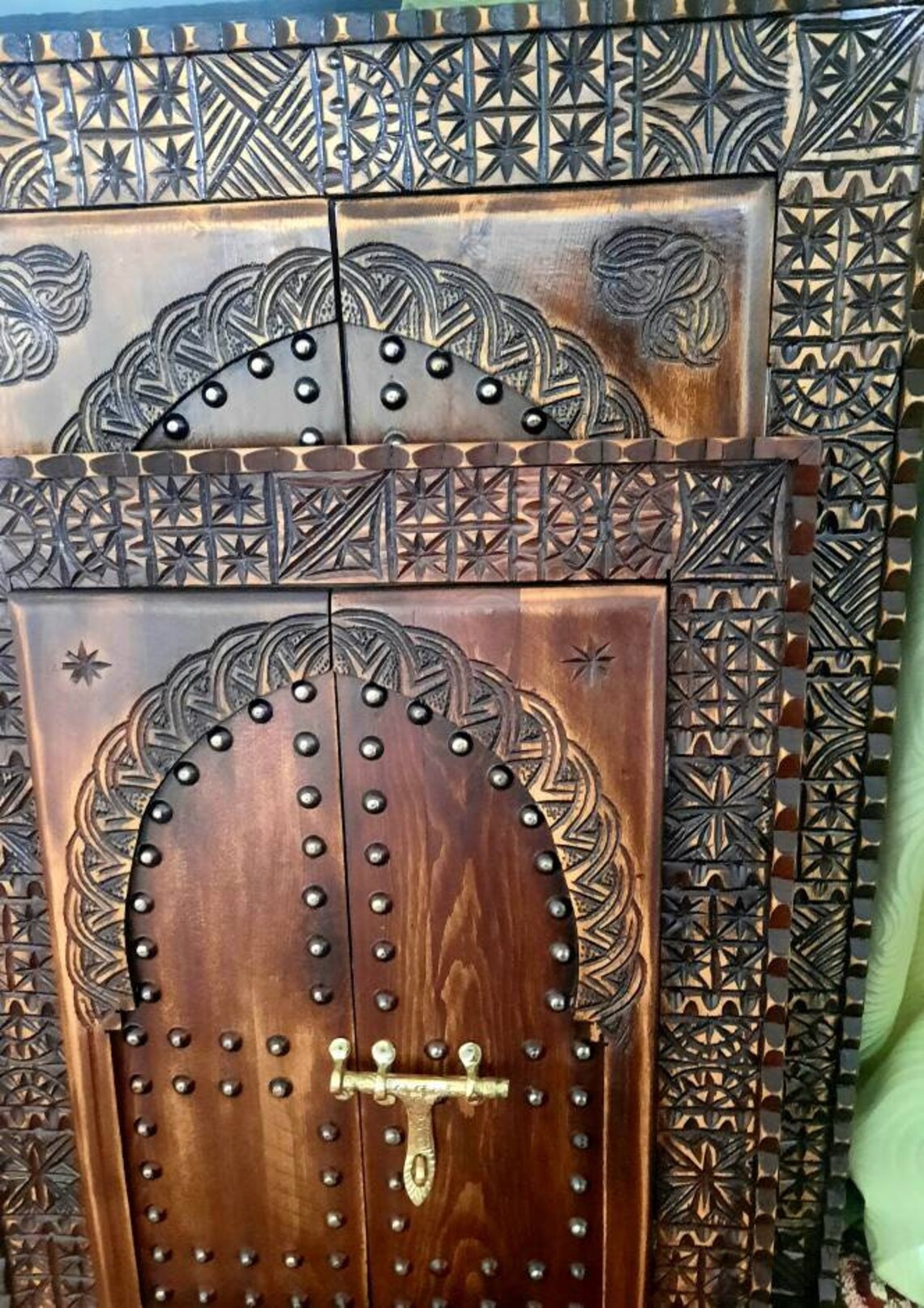 Hand Carved Window Wall Decor Vintage Style Wooden Carved - Etsy