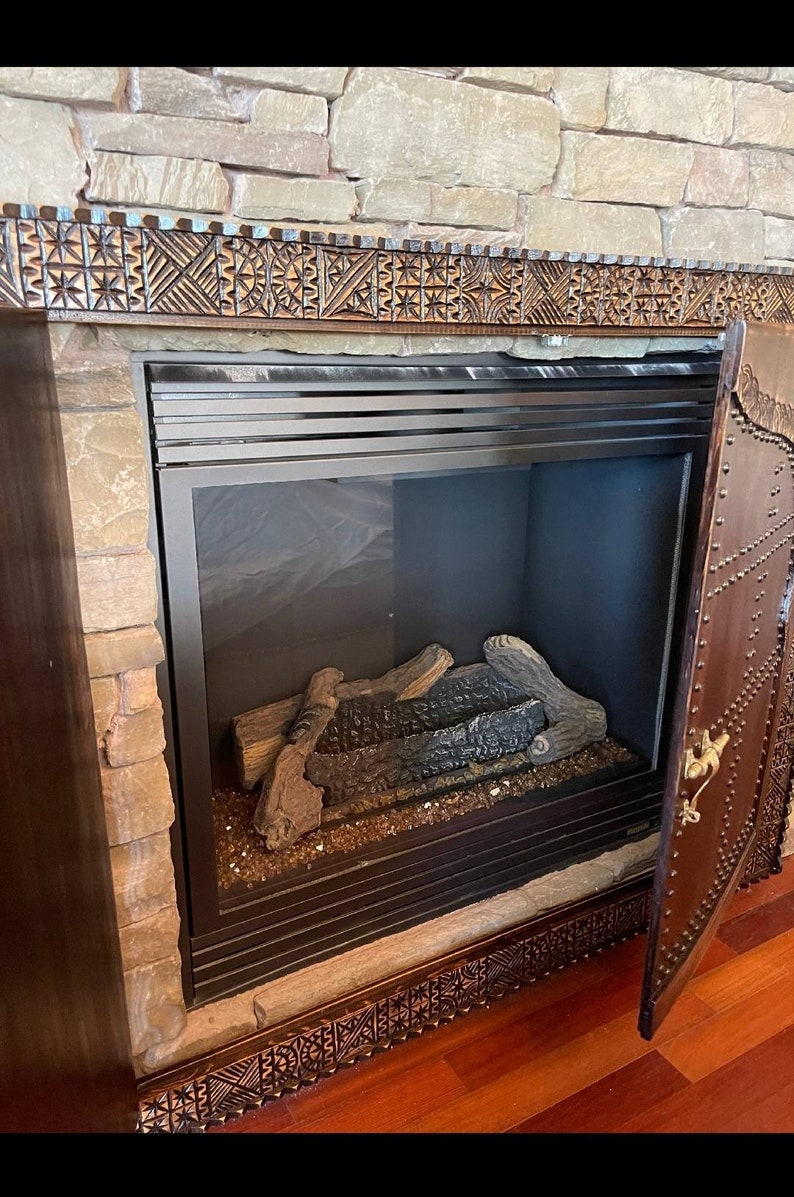 Customized Hand Carved Wooden Window With Vintage Style Brass - Etsy