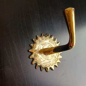 Solid Brass Hook • Heavy-duty Wall Hooks • Brass Home Decor • Brass ...