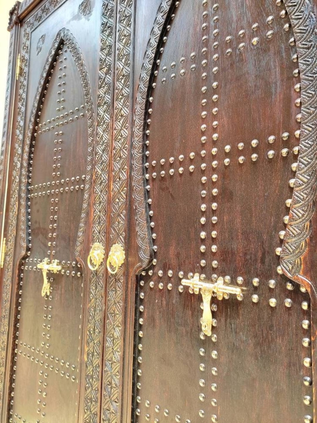 Custom Moroccan Vintage Style Door ,hand Carved Wooden Older Style Door ...