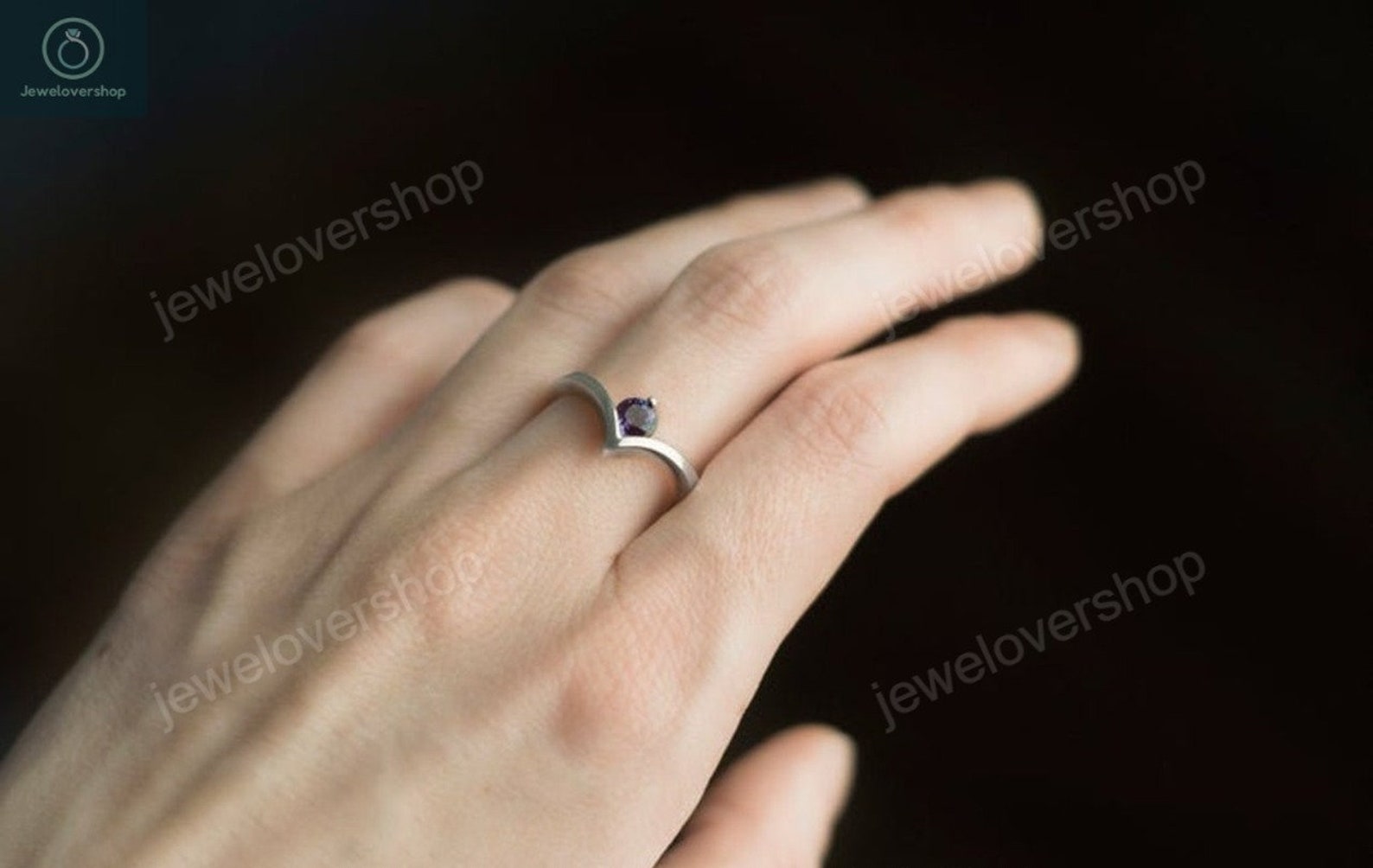 Alexandrite Ring Eternity Band Anniversary Ring Sterling | Etsy