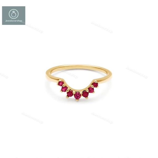 Ruby Wedding Ring - Etsy