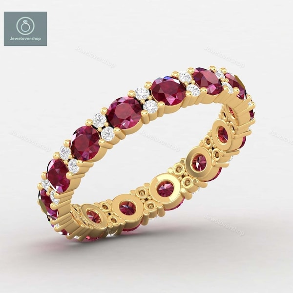 Ruby Wedding Ring - Etsy