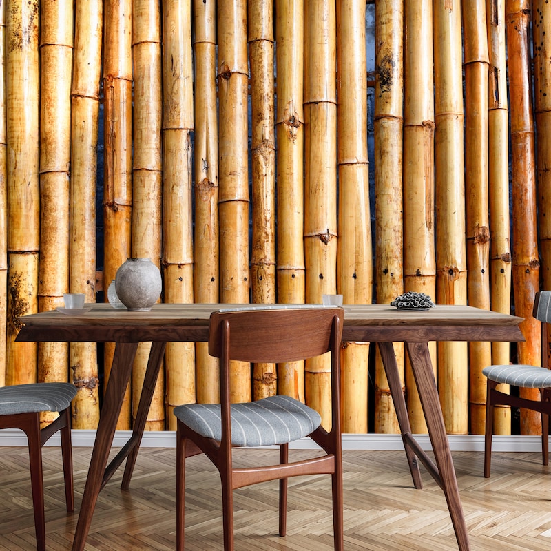 Bamboo Wallpaper - Etsy