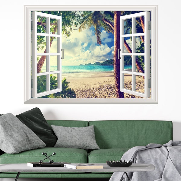 Fake Window 3d Mural - Etsy