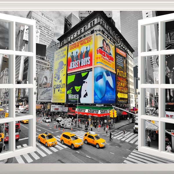 Cityscape Wall Decal - Etsy