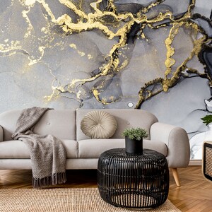 Abstract Art Wallpaper Wall Mural, Peel and Stick Wallpaper, Modern ...