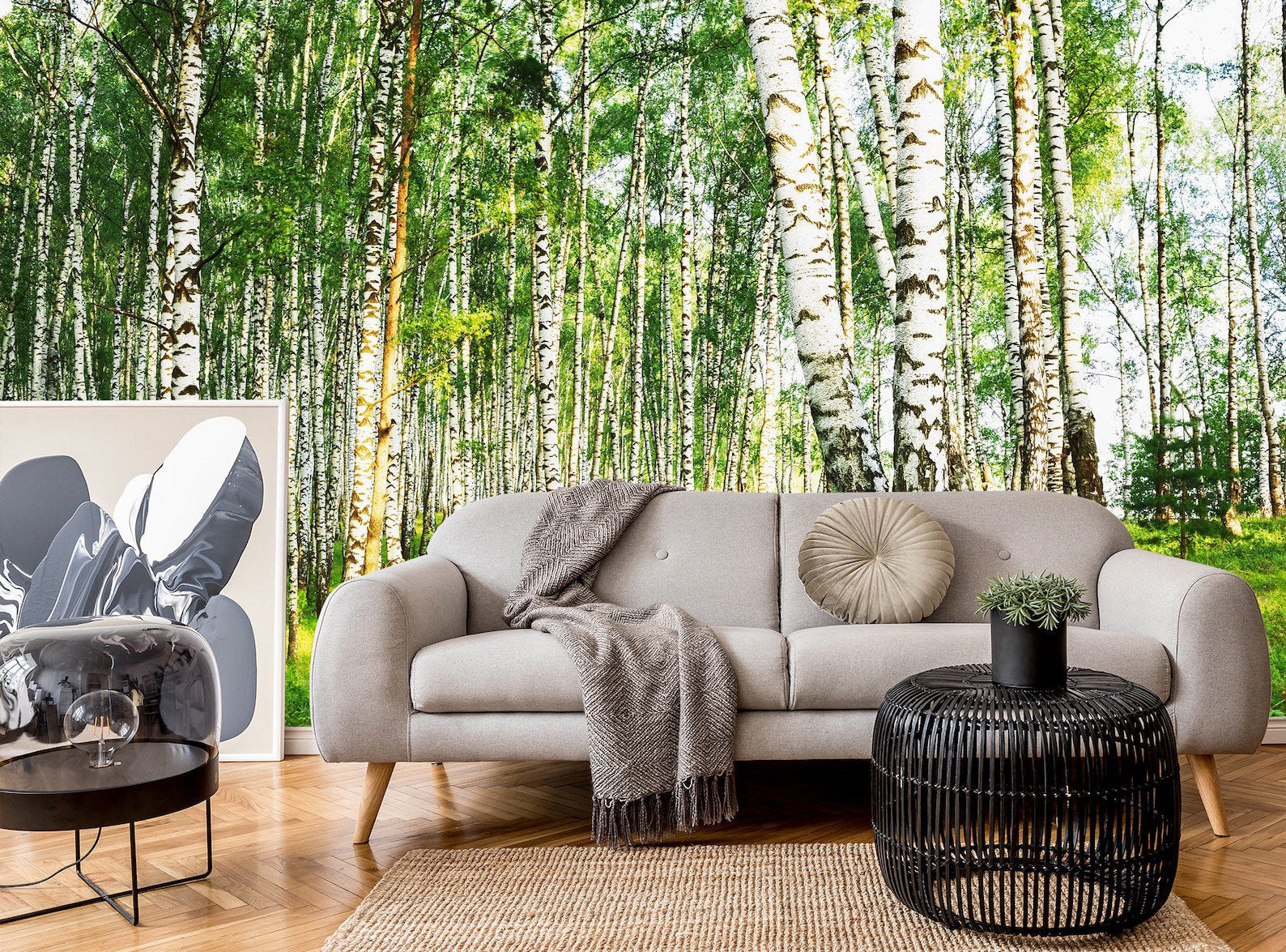 Forest Wallpaper Forest Wall Mural Peel and Stick Wallpaper - Etsy