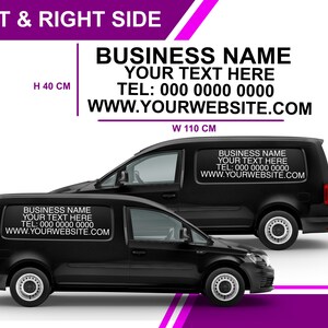 Van Branding - Business Vehicle Signage - Custom Company Waterproof ...