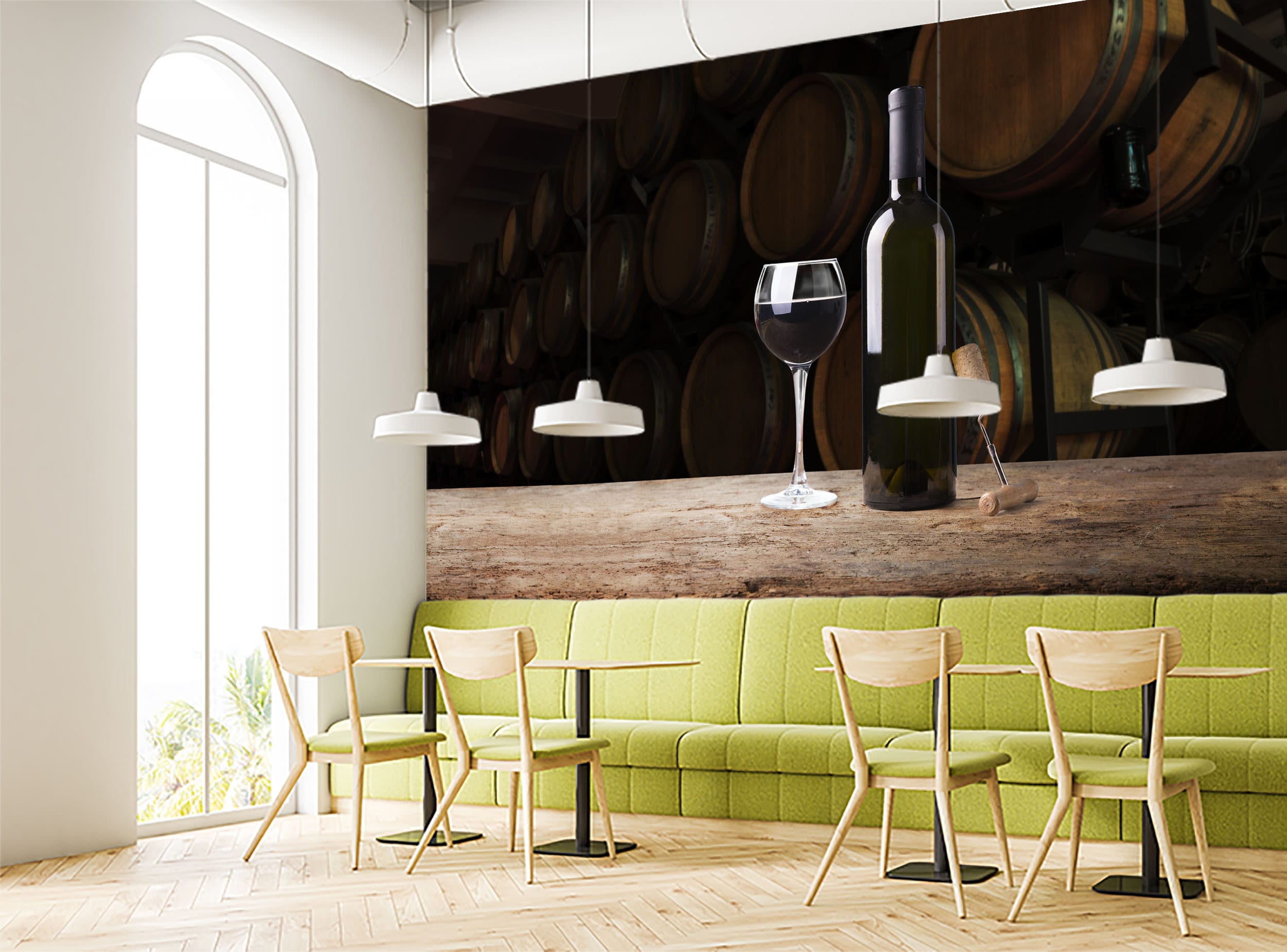 A Glass Of Wine Wallpaper Wine Wall Mural Peel And Stick Etsy
