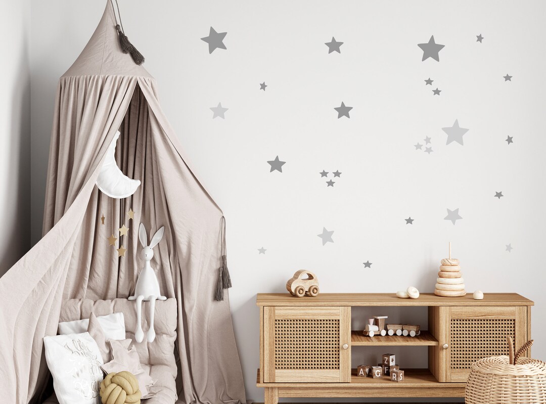 Star Wall Stickers, Stars Kids Wall Decals, Nursery Decor Playroom ...