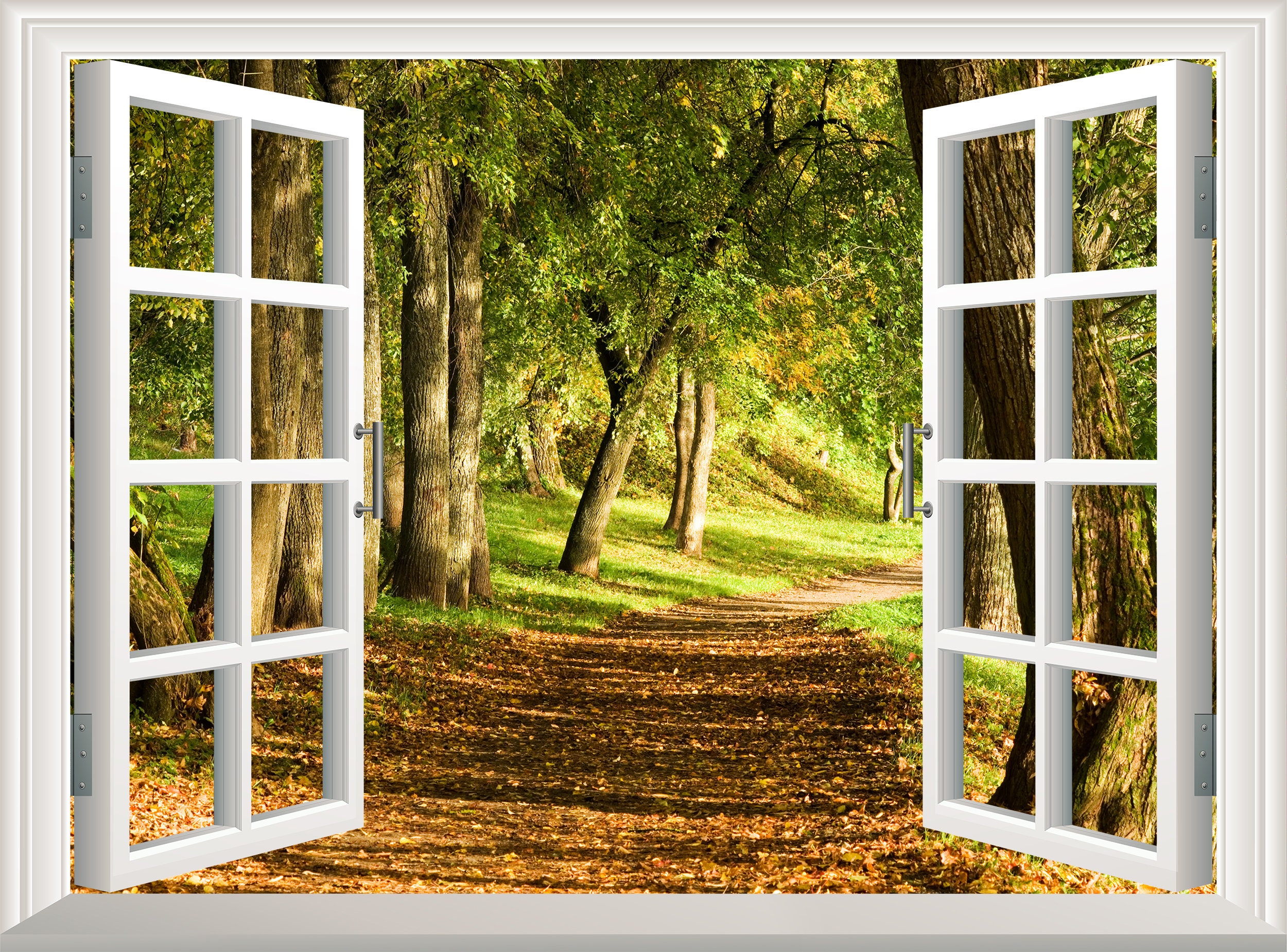 Forest Wall Decal Wall Sticker 3D Window Effect View Nature - Etsy