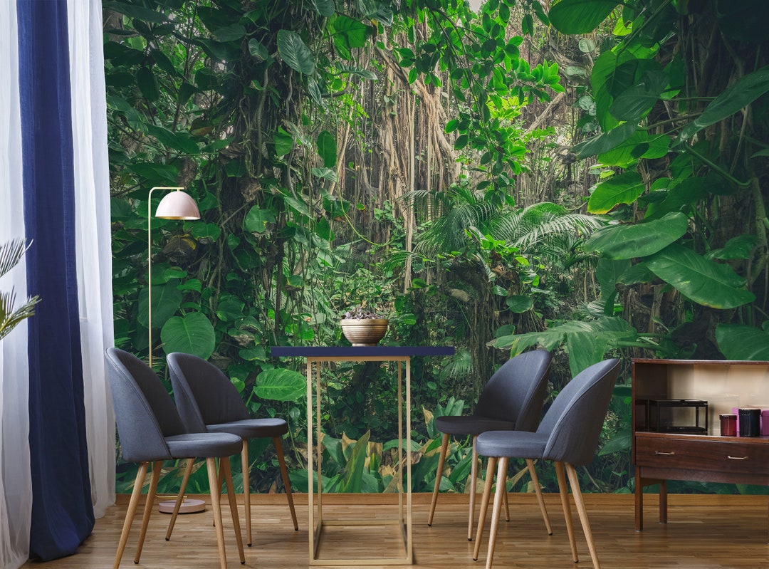 Rainforest Wallpaper, Peel and Stick Self Adhesive Wallpaper Mural ...