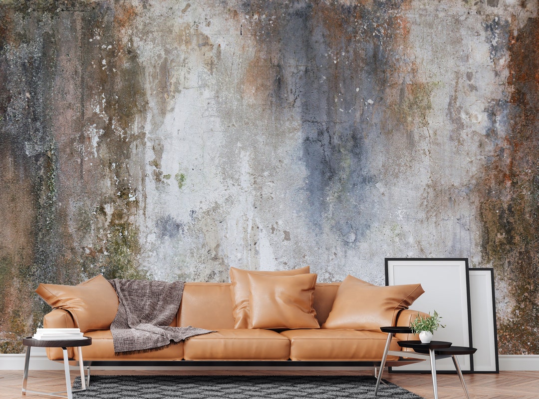 Abstract Wall Texture Wallpaper, Concrete Wall Mural, Peel and Stick ...