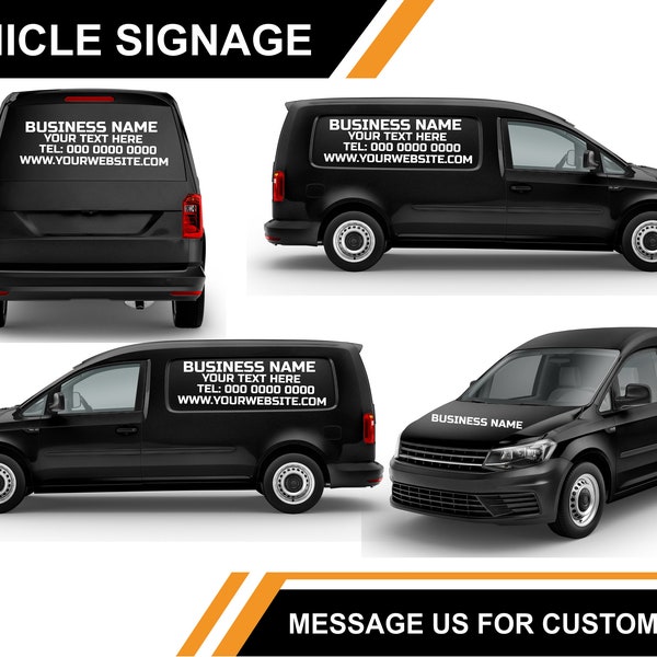 Business Vehicle Decals - Etsy