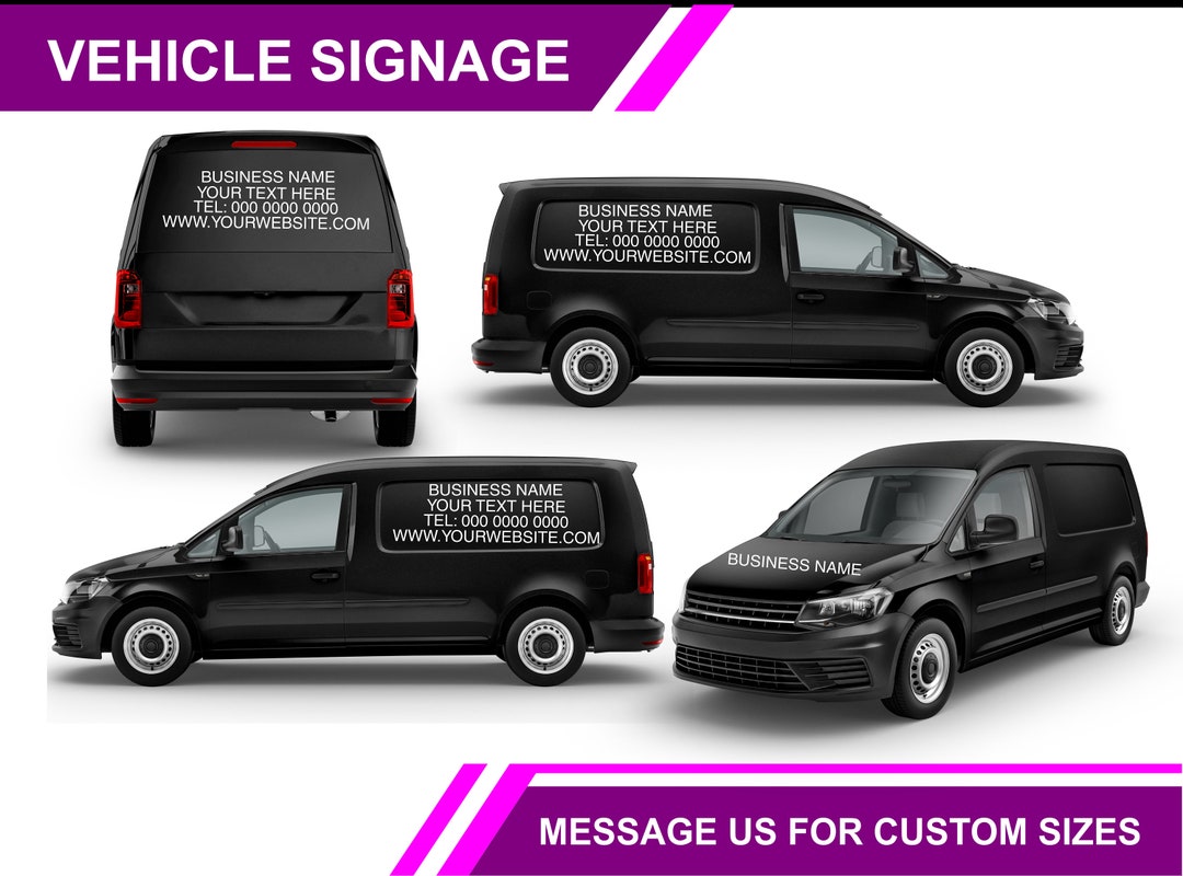 Van Branding Business Vehicle Signage Custom Company Waterproof Auto ...
